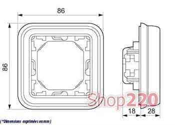 Купить 69681 Legrand Рамка-суппорт 1-ная, серый 69681 Legrand цена в ...